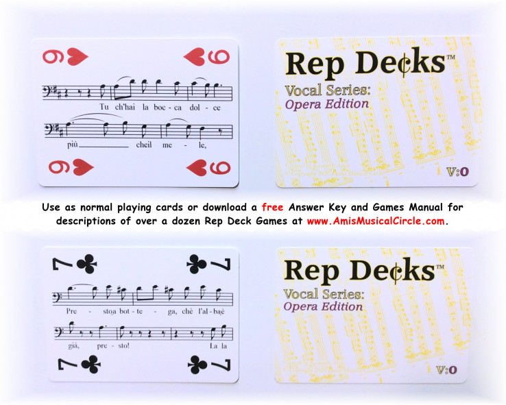 Rep Decks - Vocal Series: Opera Edition , - Amis Musical Circle: brass ...